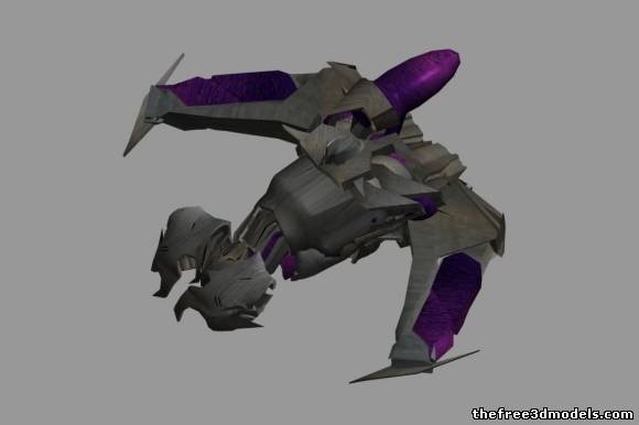 Tfp Megatron Vehicle Mode Free 3d Model Obj Free3d