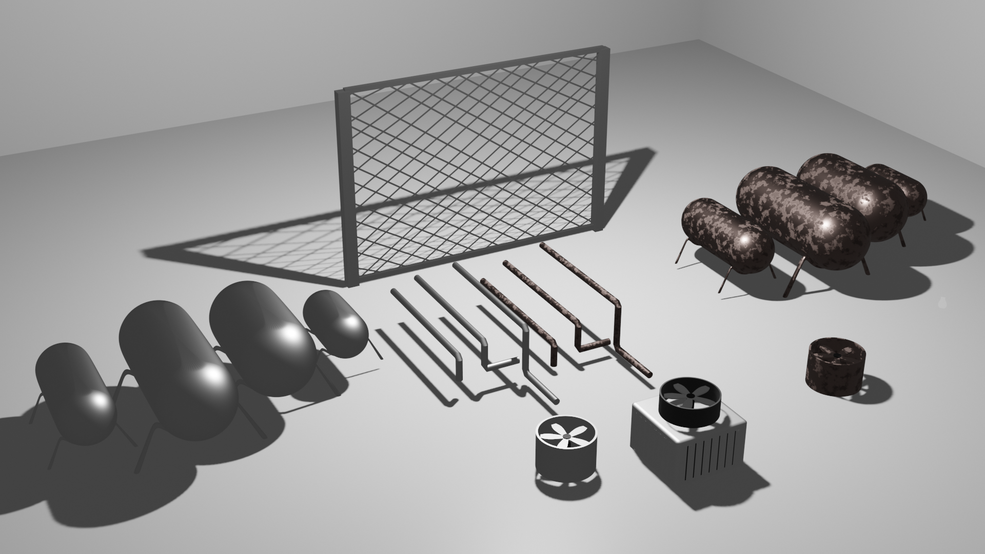 Roof Asset Pack Free 3D Model - .obj .blend .fbx - Free3D