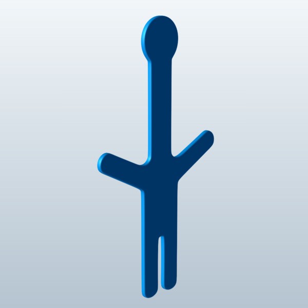Stick fig pos2 V1 Free 3D Model - .obj .stl - Free3D