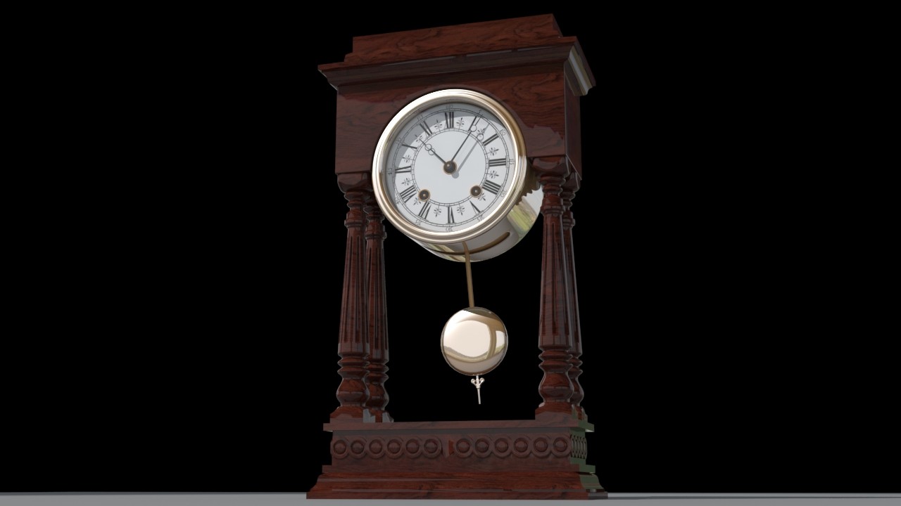 Desk Clock Free 3D Model - .max .obj - Free3D