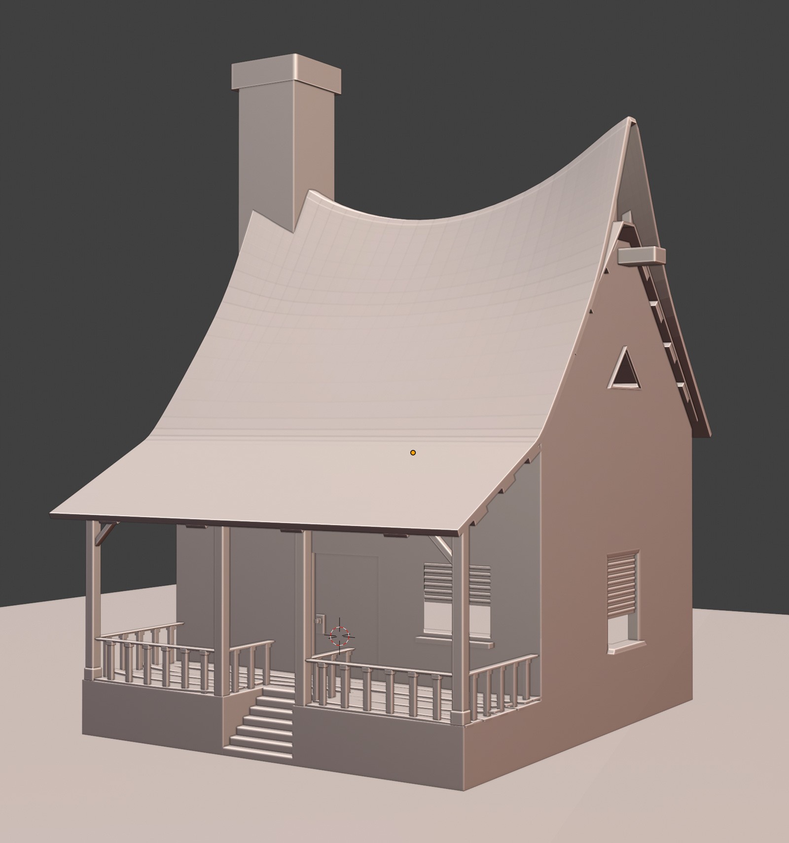 Rustic Wood House Free 3D Model - .blend .fbx - Free3D