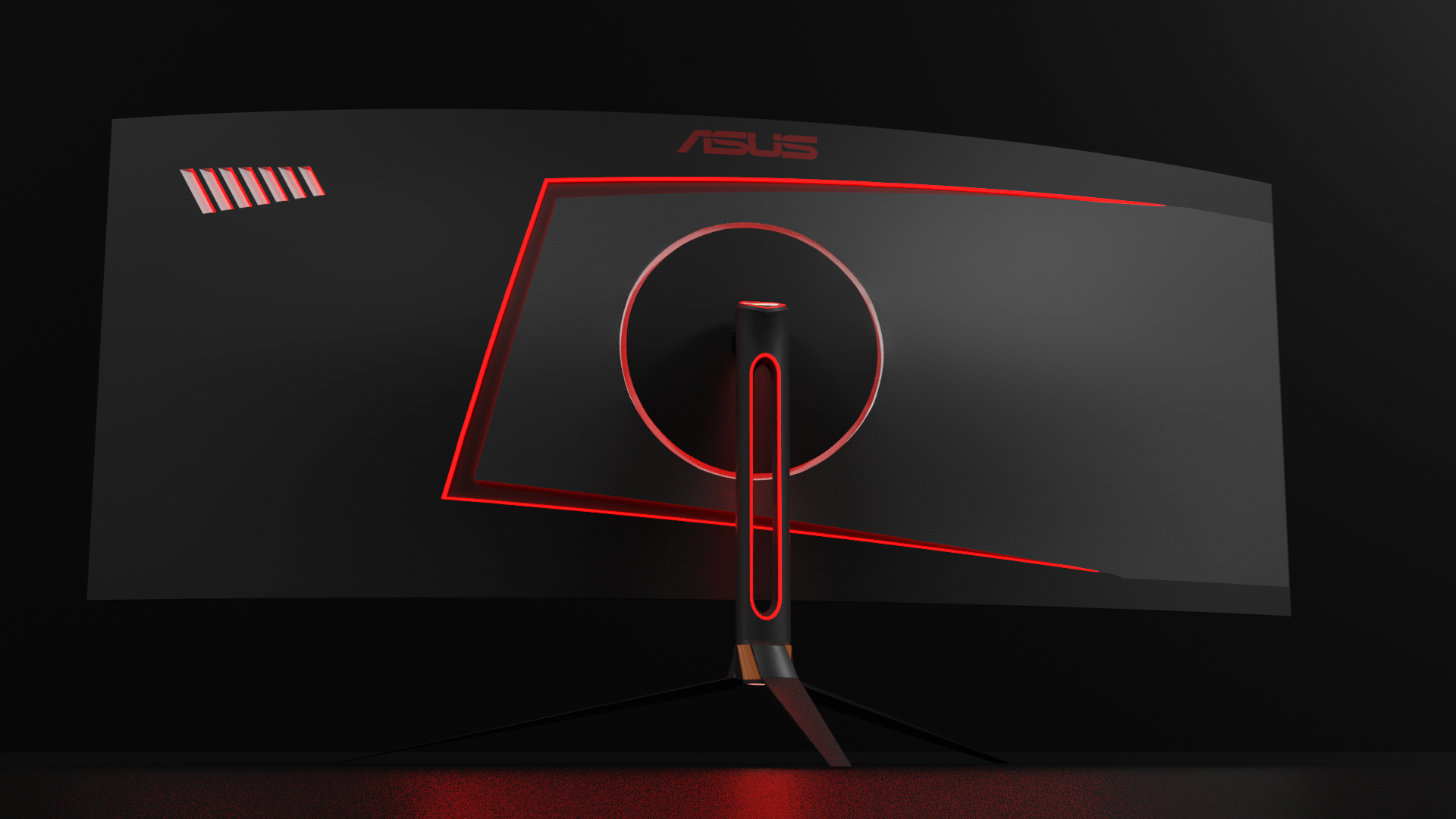 Asus ROG curved monitor Free 3D Model - .blend - Free3D
