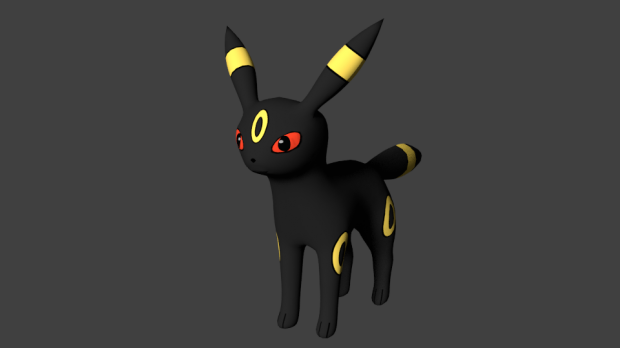 Umbreon Free 3D Model - .obj .blend .fbx .mtl - Free3D