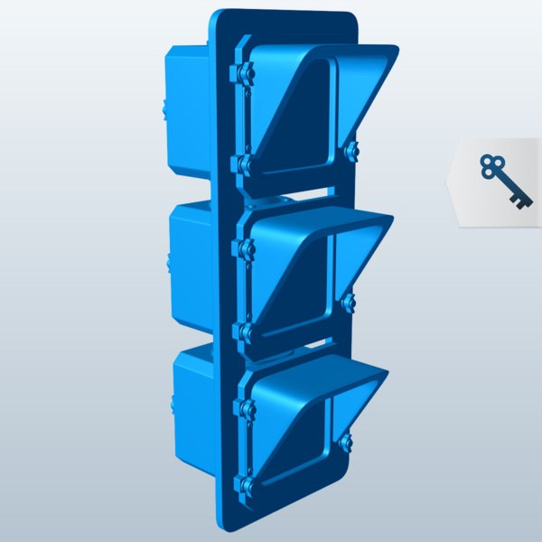 M traffic signal v2 Free 3D Model - .obj .stl - Free3D