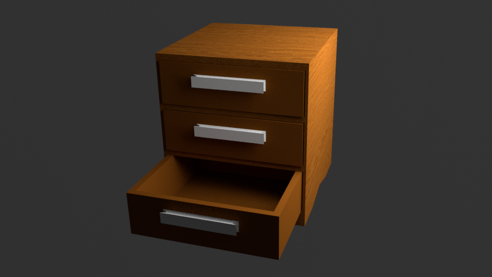 Small TV Table Free 3D Model - .blend .3ds .obj .fbx - Free3D