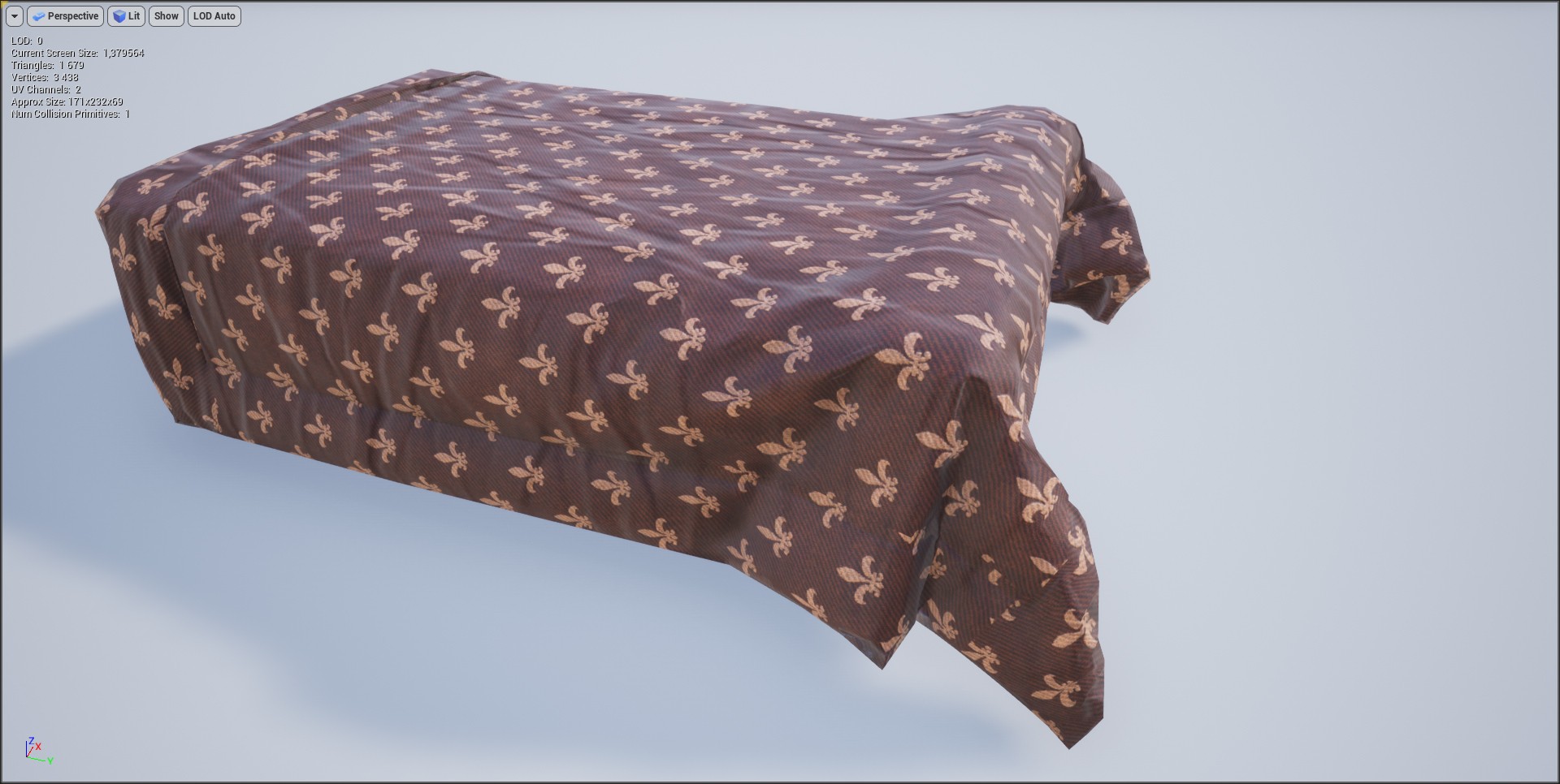 Free Bed Game Asset Free 3D Model - .fbx .png - Free3D