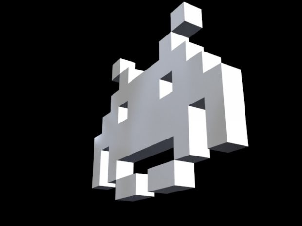 Space Invader Free 3D Model - .3ds .obj .max .c4d .fbx .mtl - Free3D