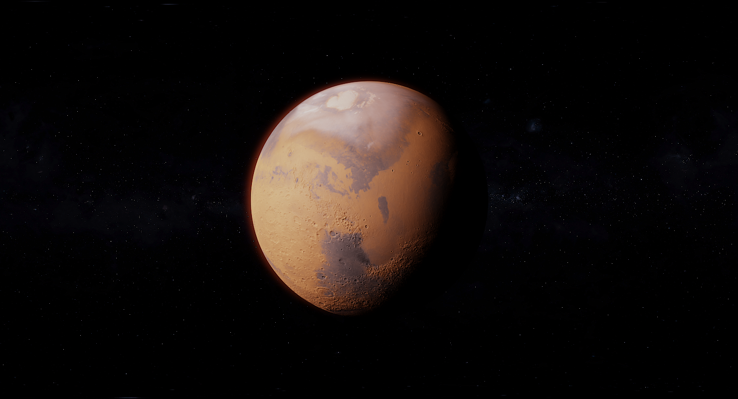 Mars Photorealistic 2K Free 3D Model - .blend .max .ma .c4d .fbx .obj ...