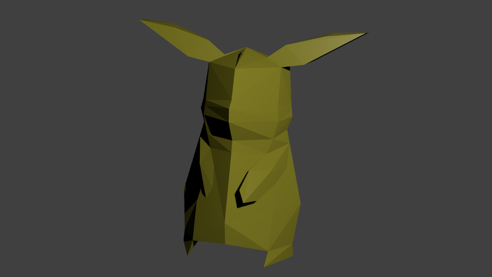 Pikachu low poly Free 3D Model - .blend - Free3D