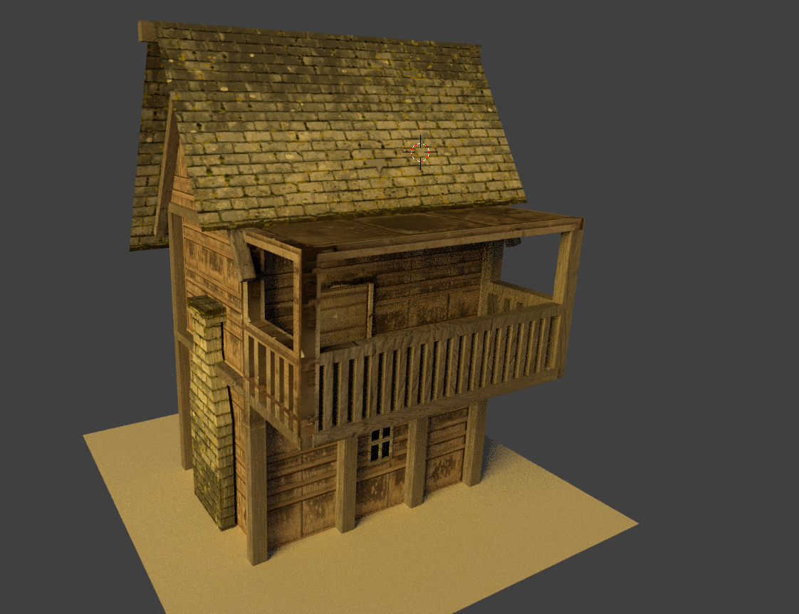 Small cottage Free 3D Model - .blend - Free3D