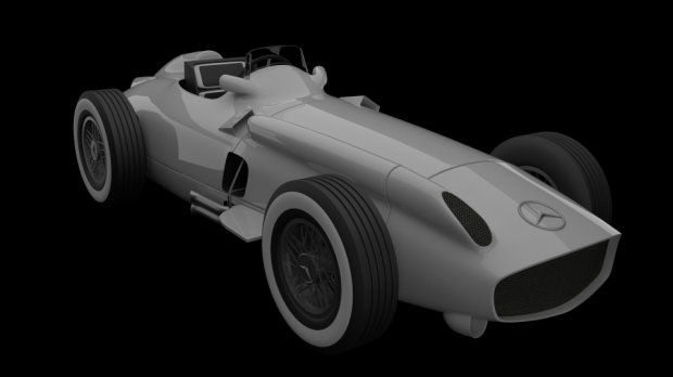 Mercedes Benz Silver Arrow Free 3D Model - .blend - Free3D