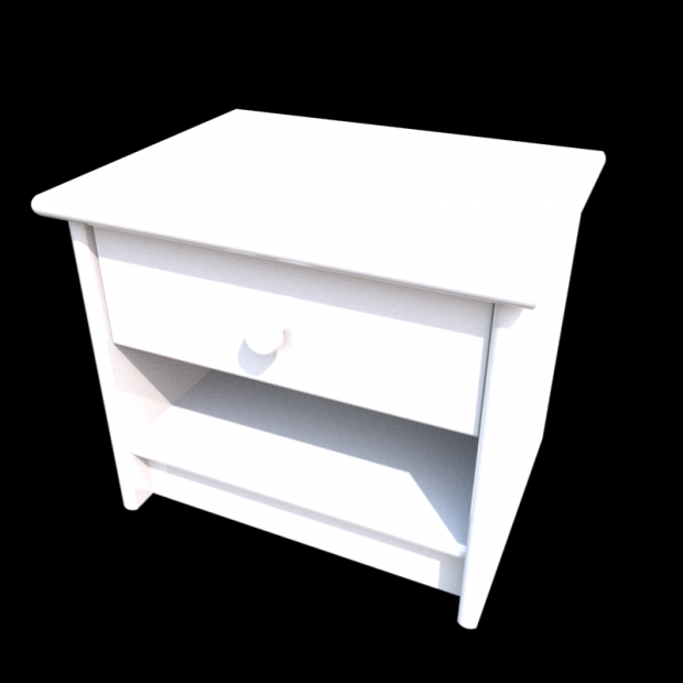 Bedside Table (4 skins) Free 3D Model - .obj .mtl .sldprt - Free3D