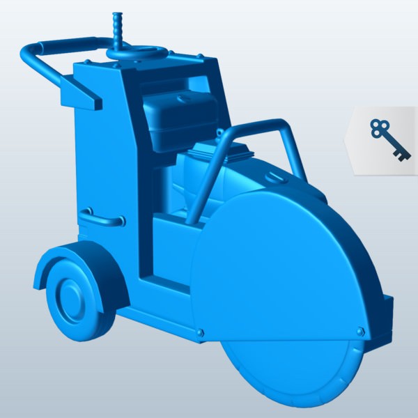Concrete Saw v1 Free 3D Model - .obj .stl - Free3D