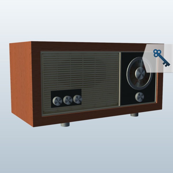 Modern tabletop radio v1 Free 3D Model - .obj .stl - Free3D