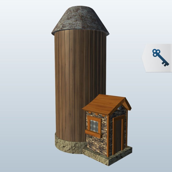 Farm Silo v1 Free 3D Model - .obj .stl - Free3D