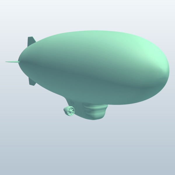 Blimp v2 Free 3D Model - .obj .stl - Free3D