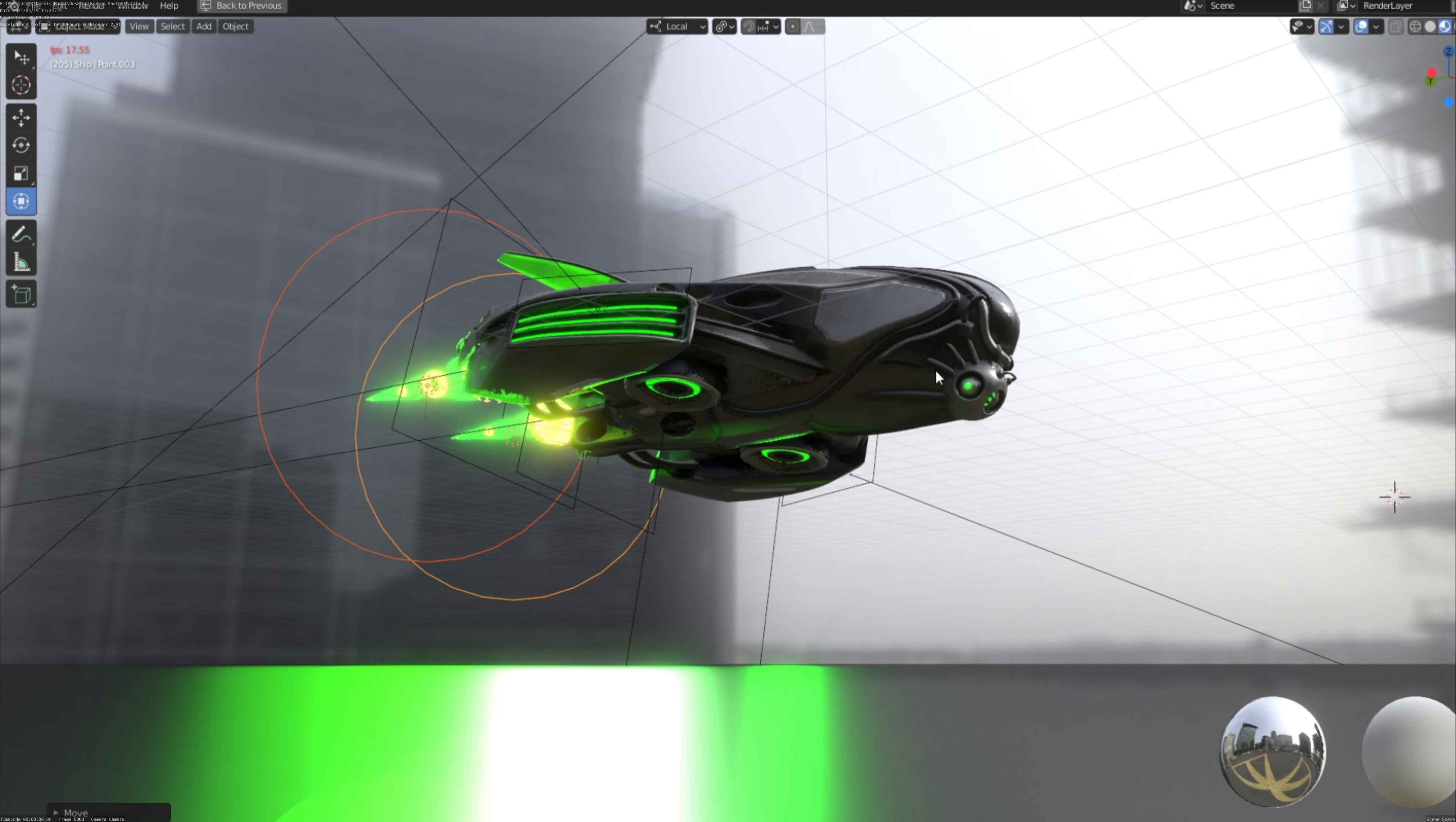 Intergalactic Spaceship Version 2 (Blender-2.92 Eevee) Free 3D Model ...