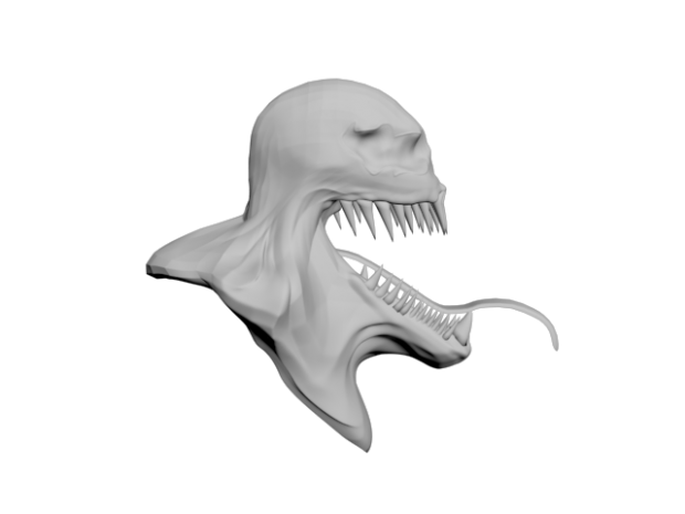 Venom head sculpt Free 3D Model - .max - Free3D