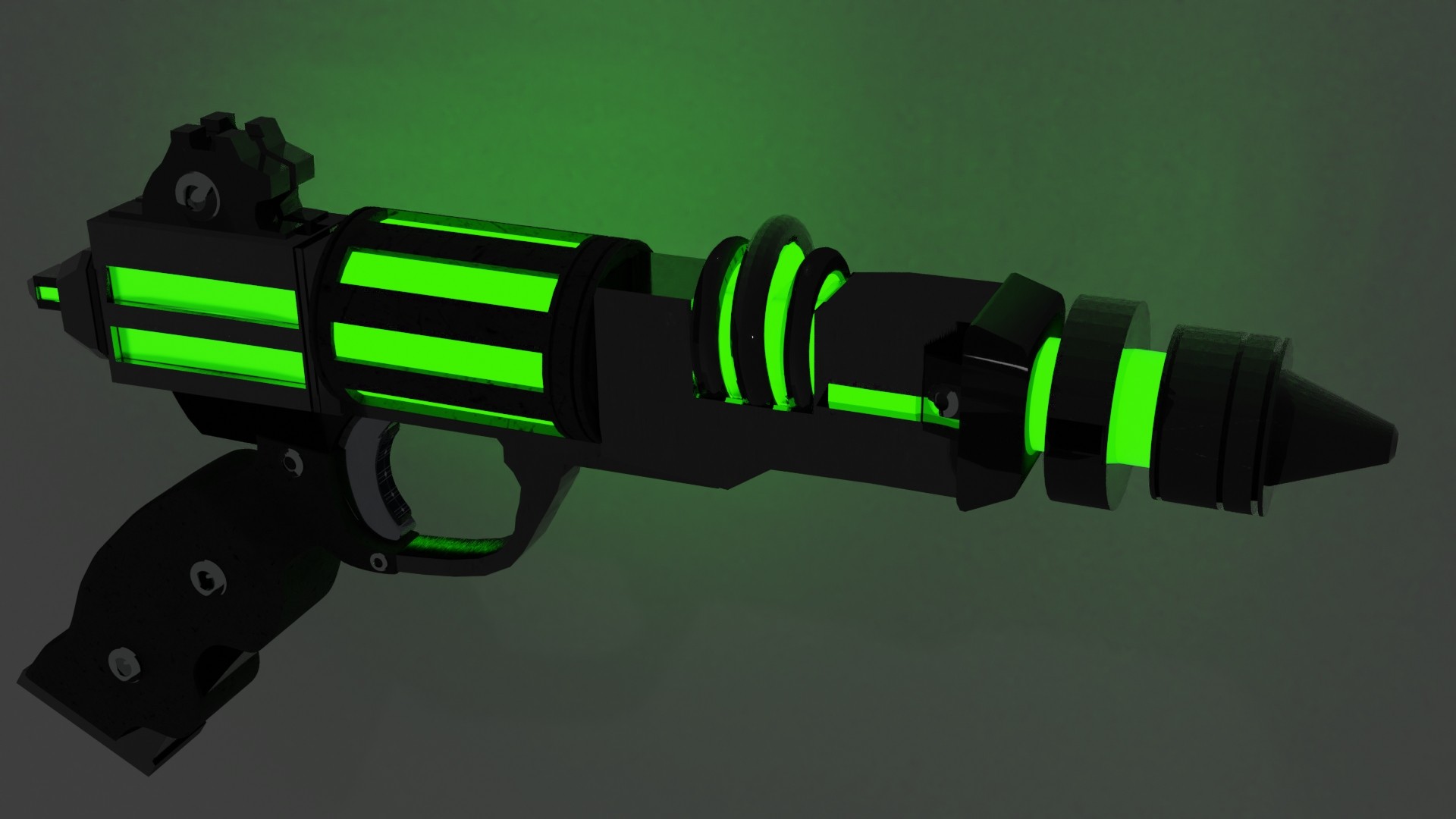 Laser gun Low Poly Free 3D Model - .blend .obj .fbx - Free3D