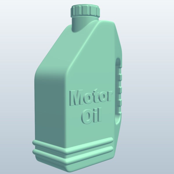 Bottle of motor oil v1 Free 3D Model - .obj .stl - Free3D