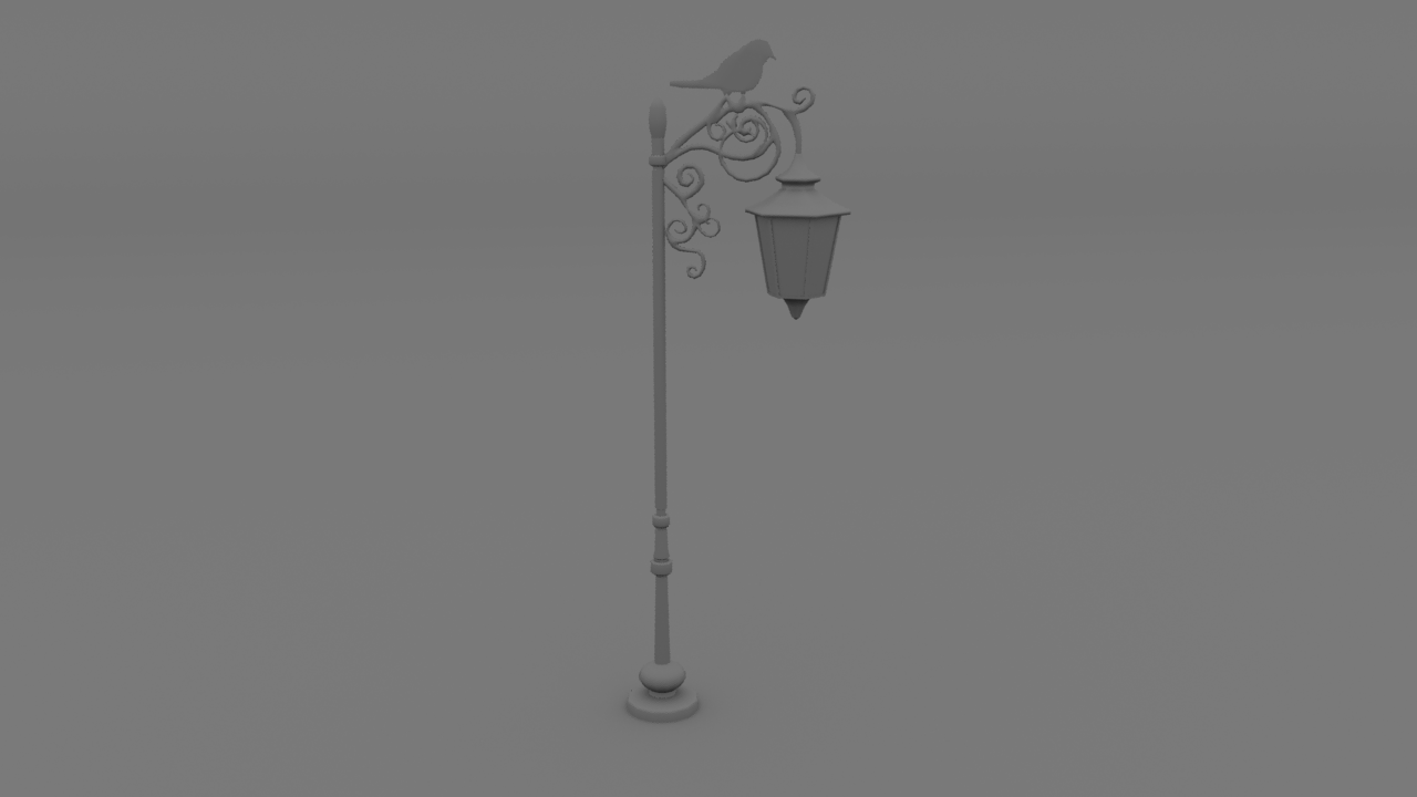 Lamp post 4 Free 3D Model - .obj .ma .mtl - Free3D