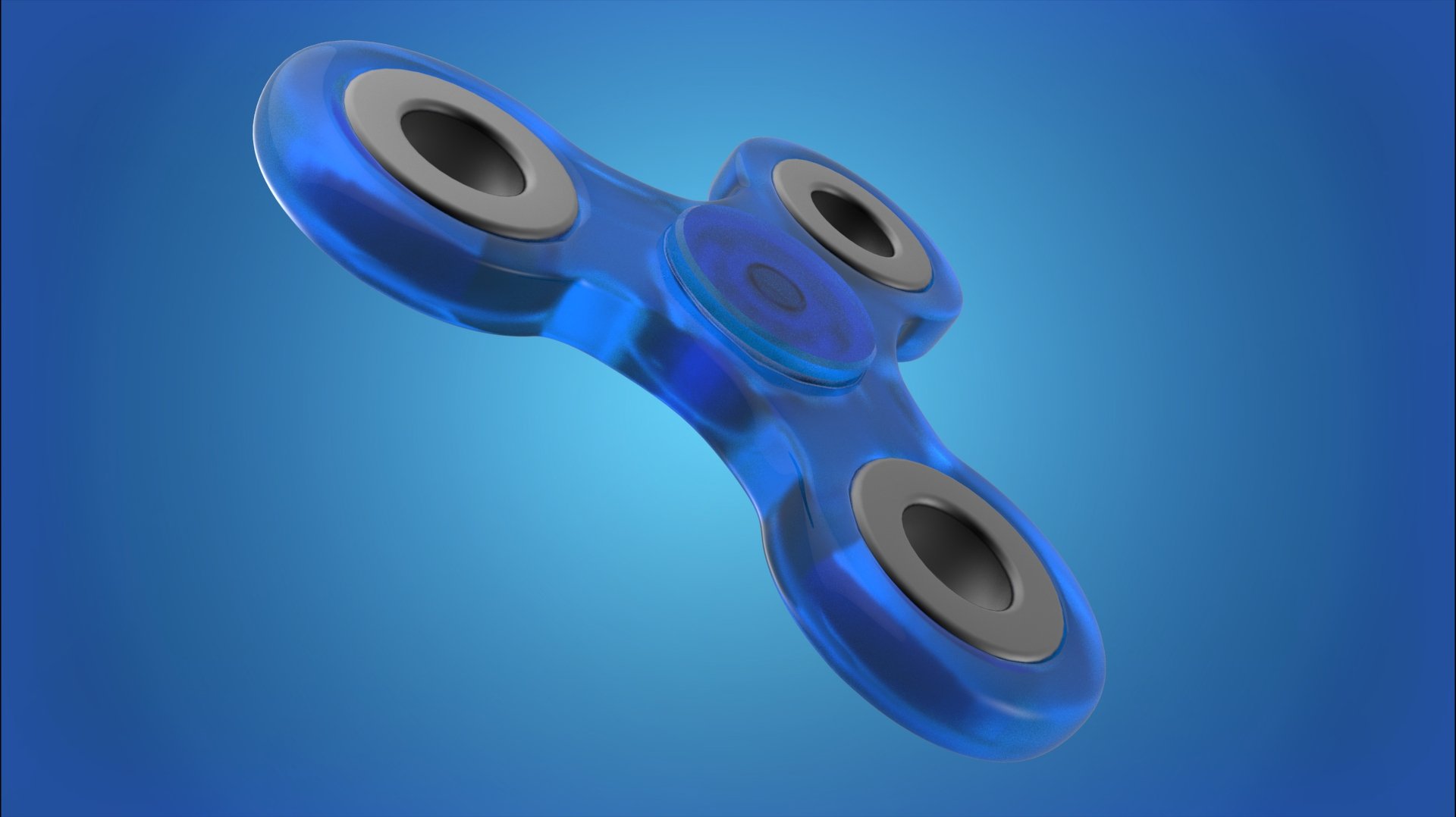 High Poly Fidget Spinner Free 3D Model - .obj .c4d - Free3D