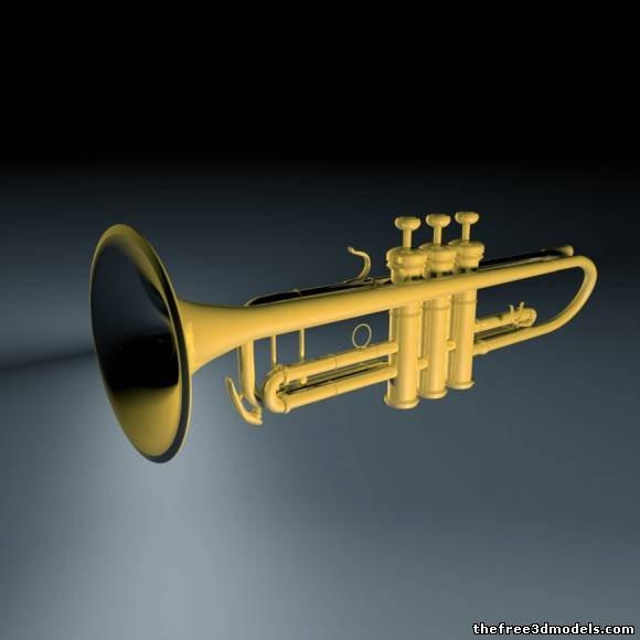 Trumpet Free 3D Model - .3ds .obj .c4d .fbx .sldprt - Free3D