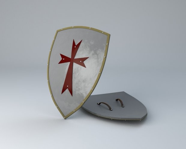 Templar Shield Free 3D Model - .obj - Free3D