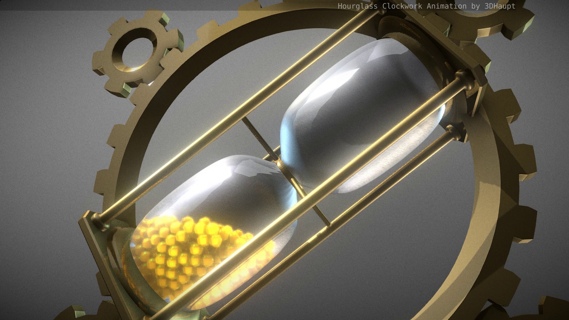 Hourglass Clockwork Animation Free 3D Model - .blend - Free3D