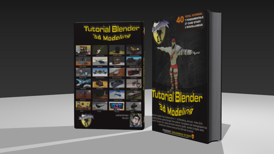 Tutorial Book Free 3D Model - .blend .fbx - Free3D