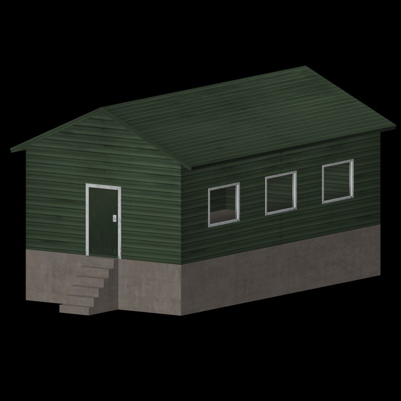 Barracks 01 Free 3D Model - .an8 .3ds .obj - Free3D