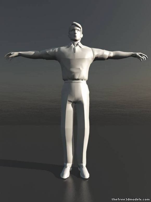 Man Free 3D Model - .3ds .obj .sldprt - Free3D