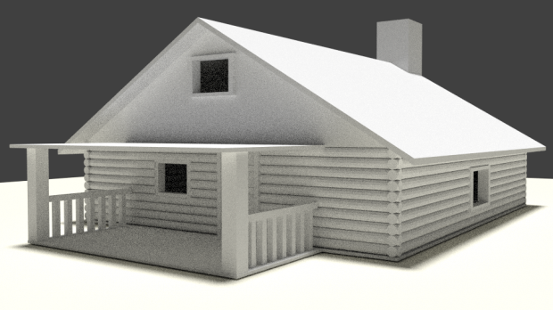 Simple House Free 3D Model - .blend - Free3D