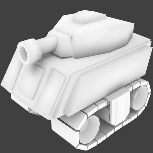 Cartoon tank Free 3D Model - .blend - Free3D