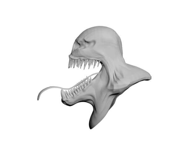 Venom head sculpt Free 3D Model - .max - Free3D