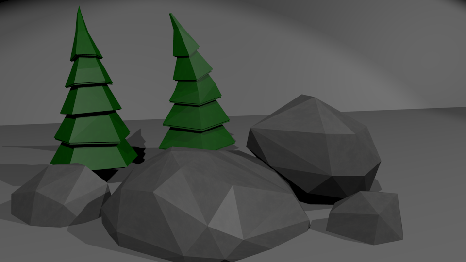 Low Poly models scene 1 Free 3D Model - .3ds .obj .dae .blend .fbx .mtl ...
