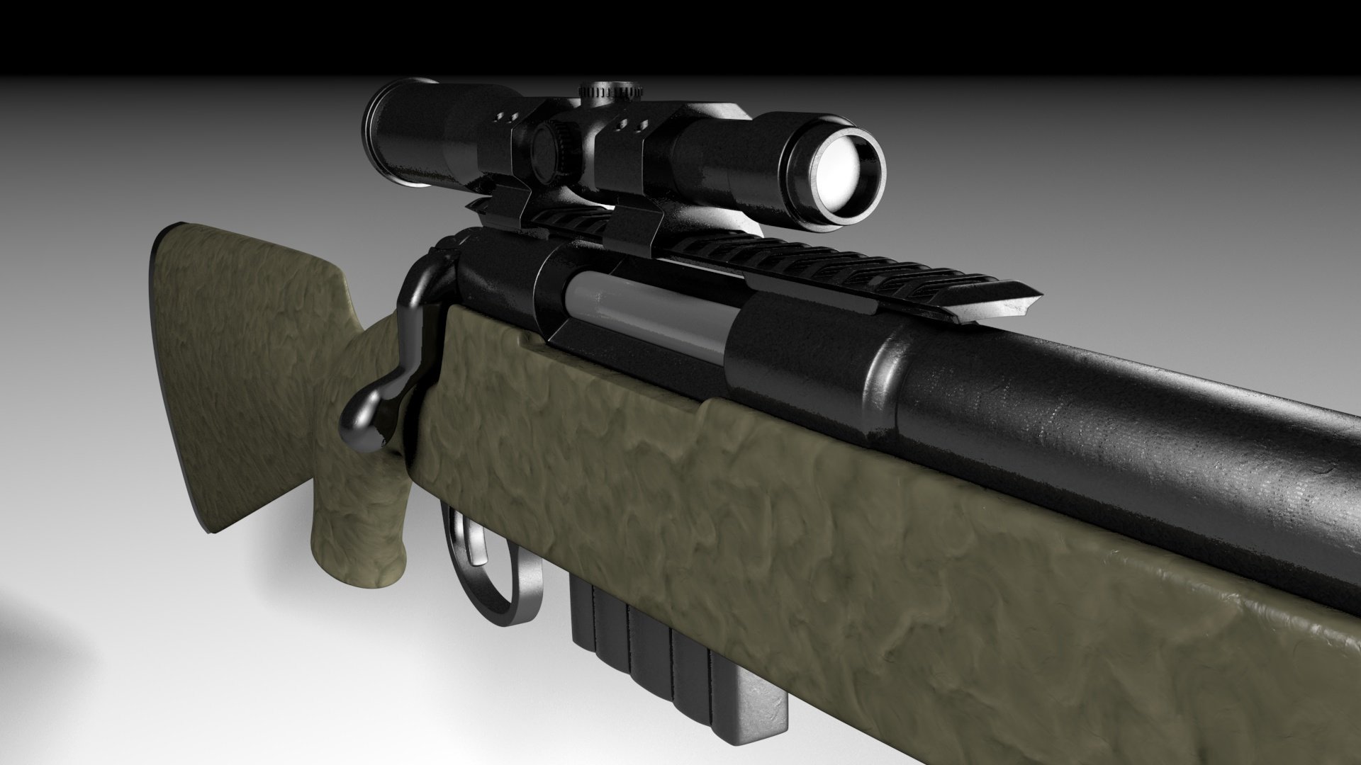 Sniper Rifle Free 3D Model - .obj .c4d - Free3D
