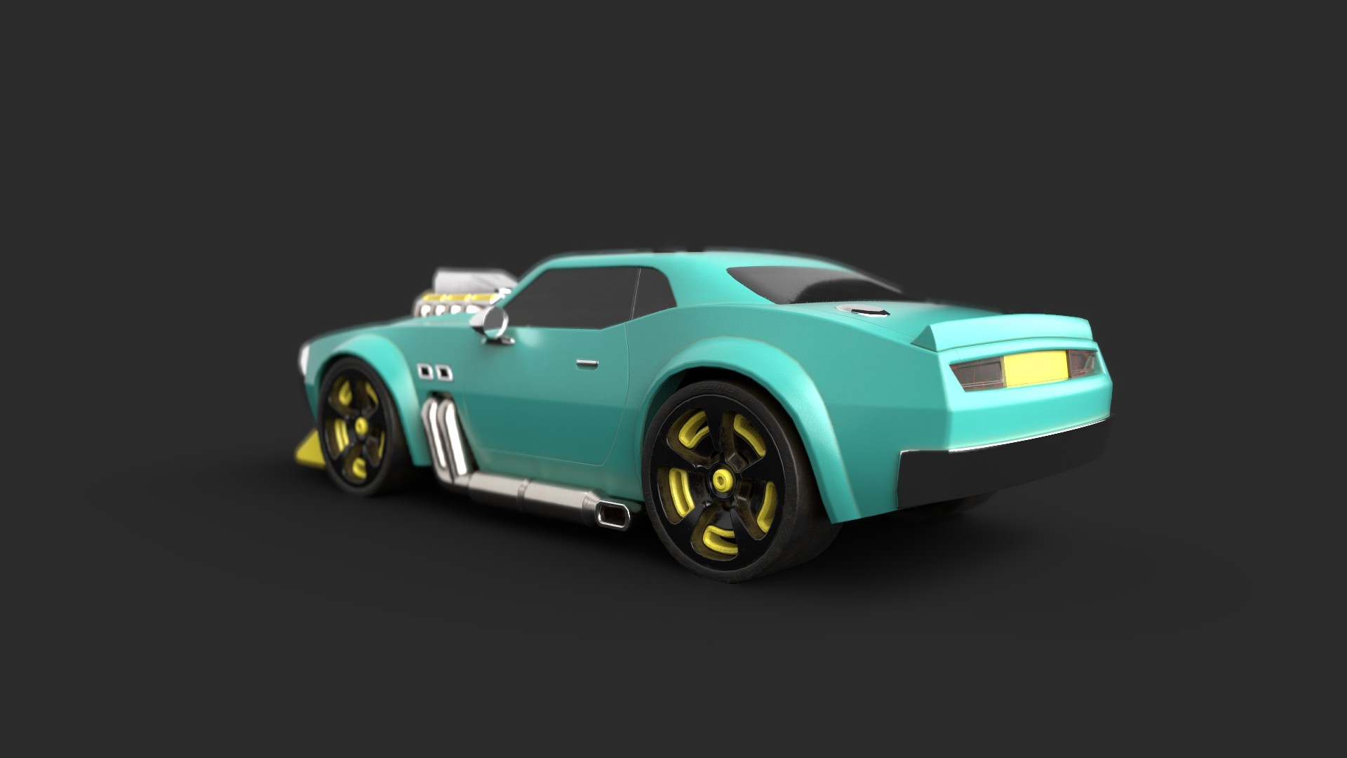 Muscle car Free 3D Model - .fbx .obj - Free3D