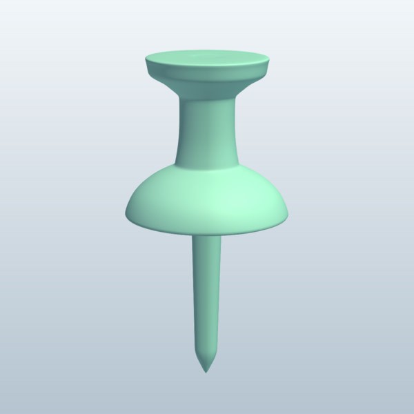 Tack Push Pin V2 Free 3D Model - .obj .stl - Free3D