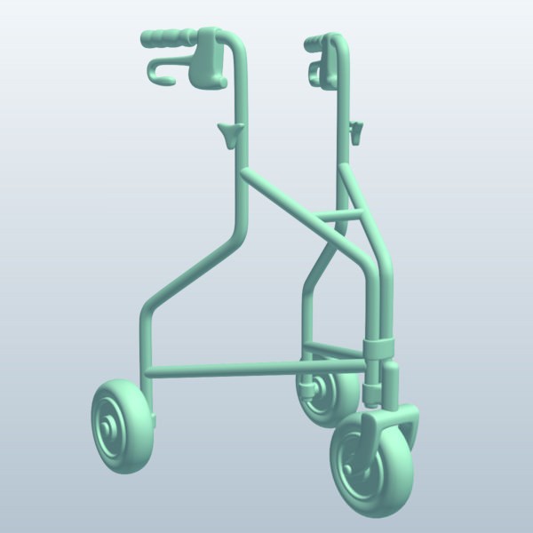Walker 3 wheels v1 Free 3D Model - .obj .stl - Free3D