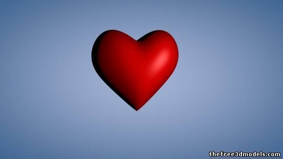Valentine\'s Day Heart Free 3D Model - .3ds .obj .dae .c4d .fbx - Free3D