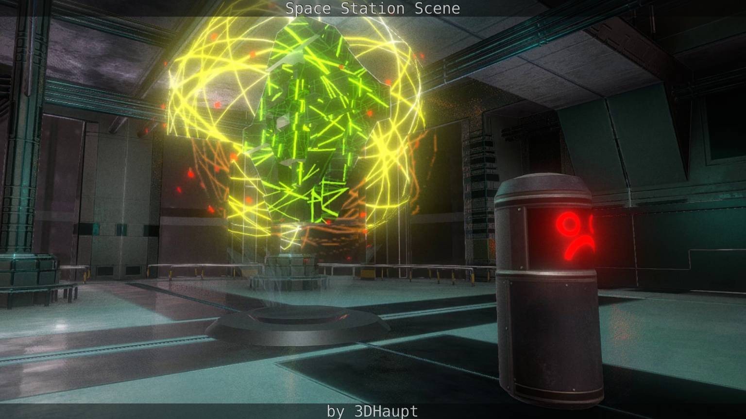 Space Station Scene Free 3D Model - .x .wrl .obj .abc .dae .tbscene ...
