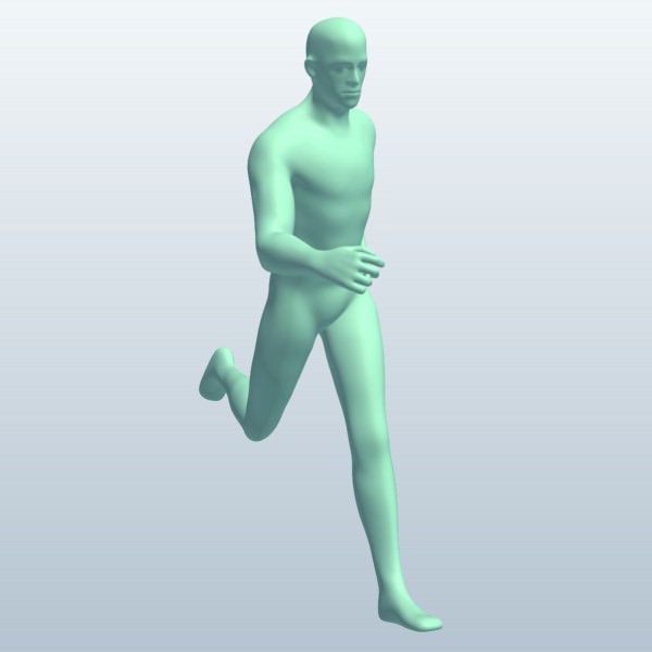 Man Running v2 Free 3D Model - .obj .stl - Free3D