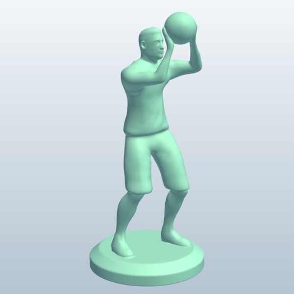 Basketball PlayerFree Throw v1 Free 3D Model - .obj .stl - Free3D