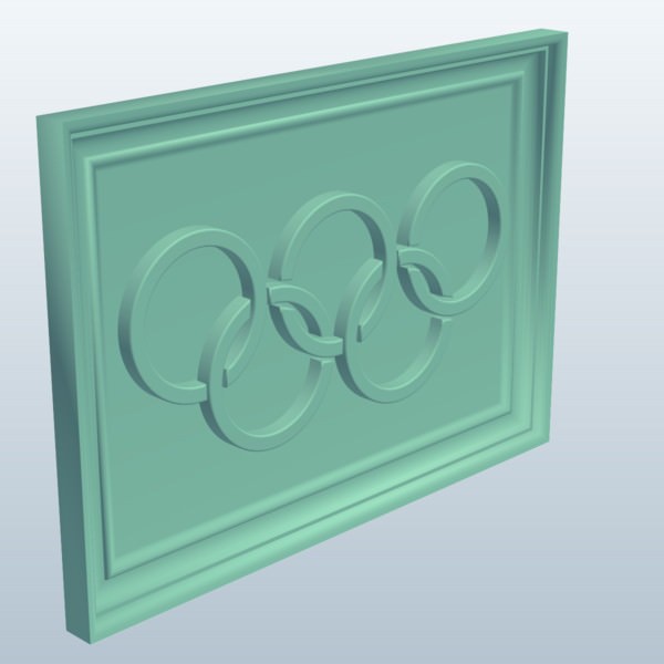 Olympic RingsFramed v1 Free 3D Model - .obj .stl - Free3D