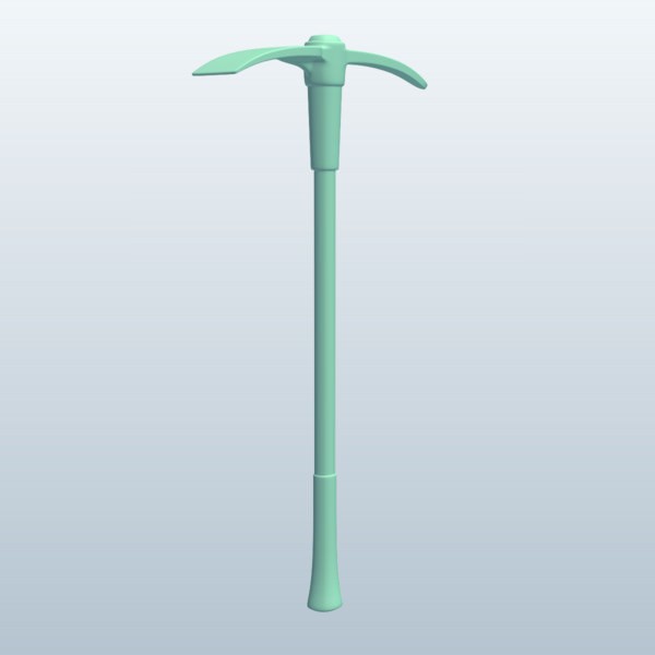 Lb Pick Mattock v1 Free 3D Model - .obj .stl - Free3D
