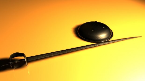 Traditional Indian Sword and Shield Free 3D Model - .mb - Free3D