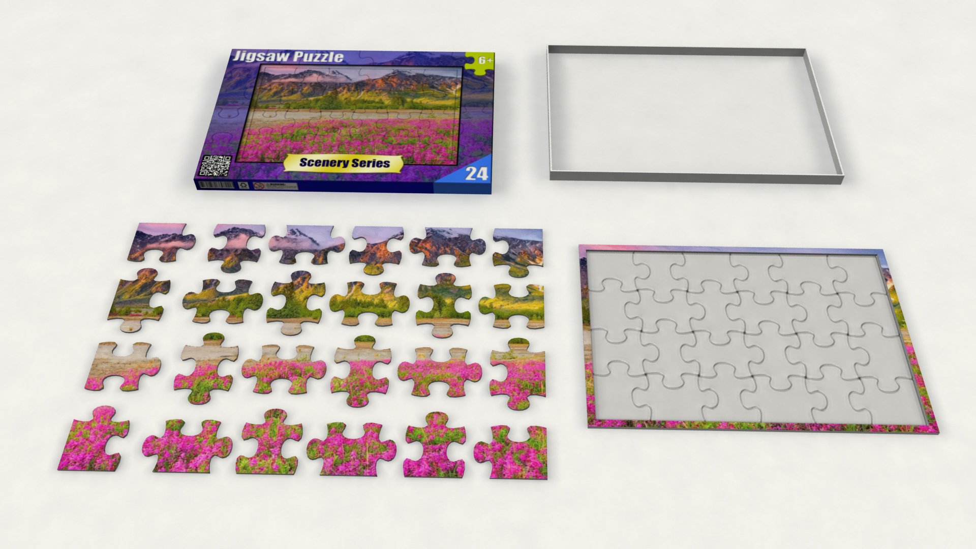 Jigsaw Puzzle Free 3D Model - .obj .ma .mtl - Free3D