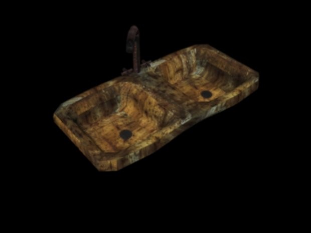 Old rusty sink Free 3D Model - .fbx - Free3D