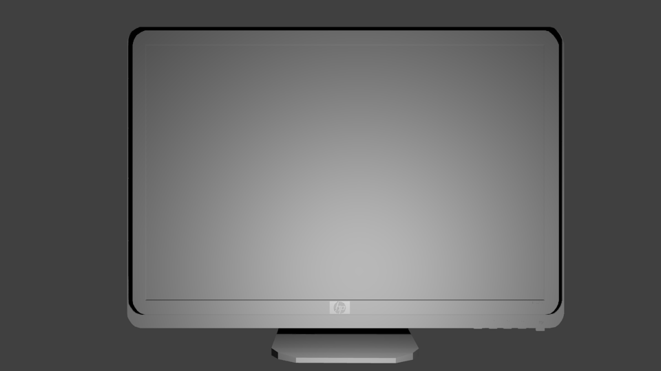 Screen monitor HP 2010i Free 3D Model - .3ds .obj .blend - Free3D